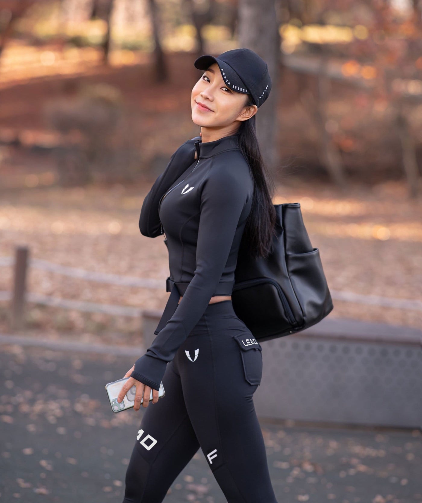 Women's Track Jacket Black | Workout Jacket | FIRM ABS